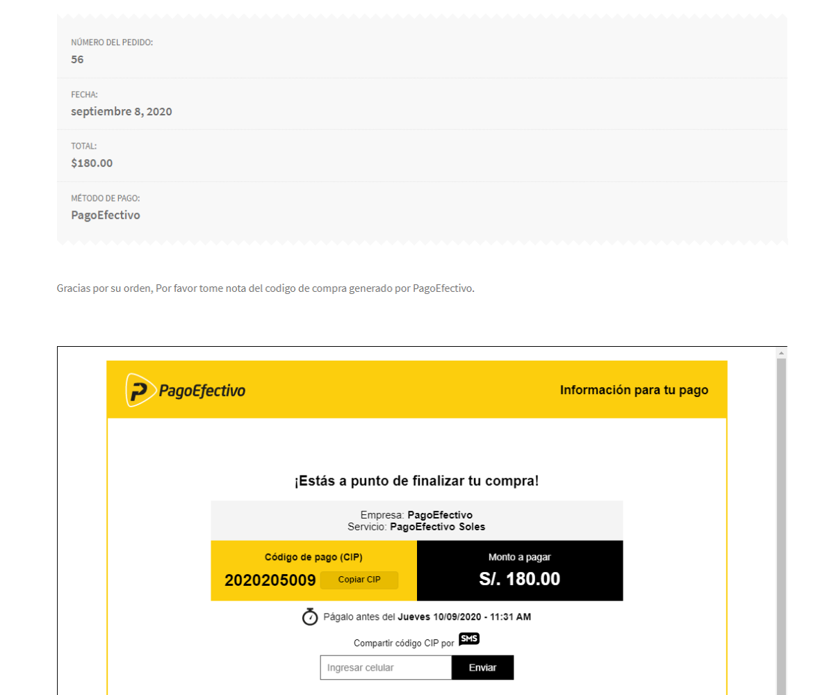 WooCommerce PagoEfectivo - WOHUK